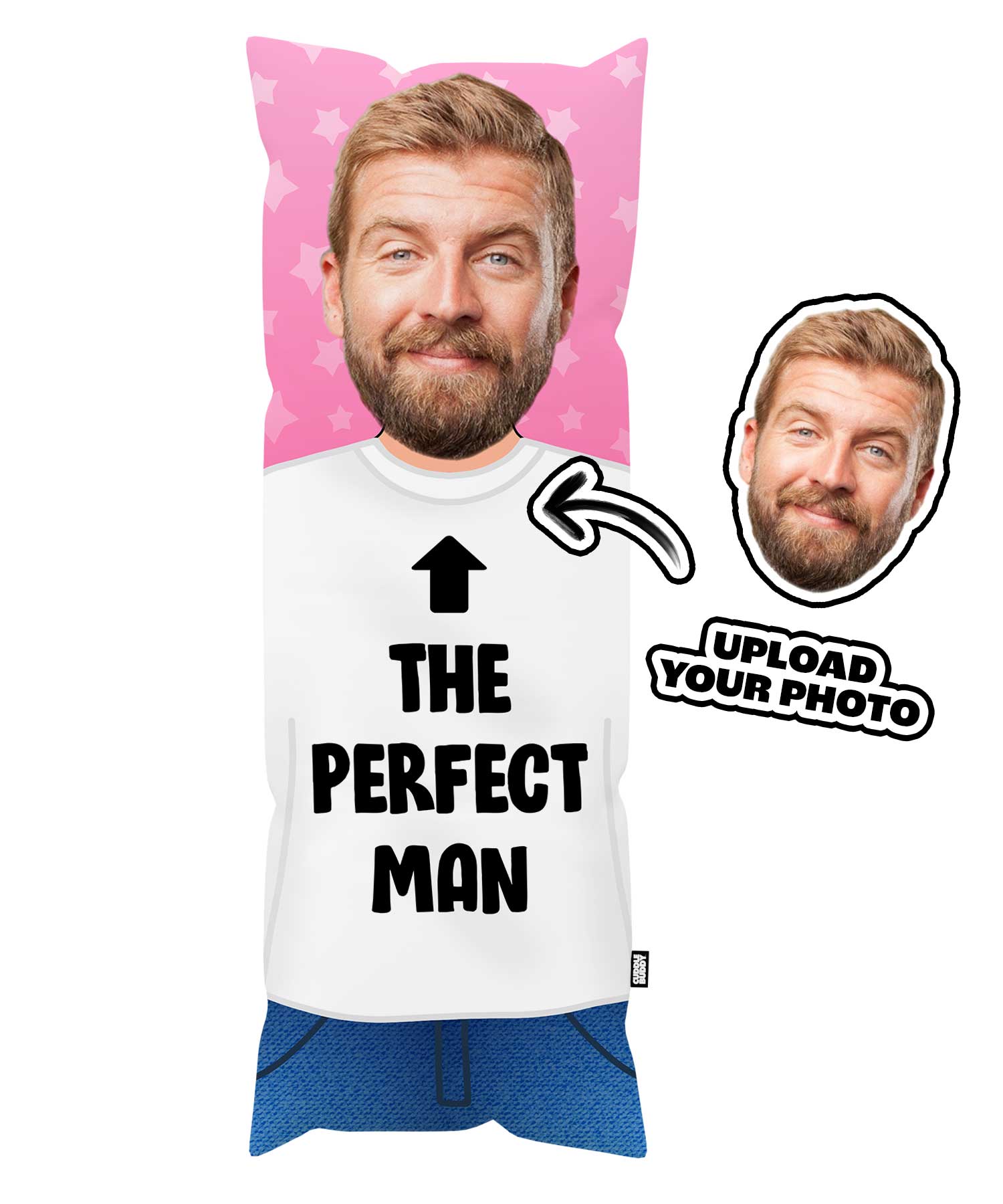 The Perfect Man Cuddle Buddy - Custom Body Pillow – Snugzy