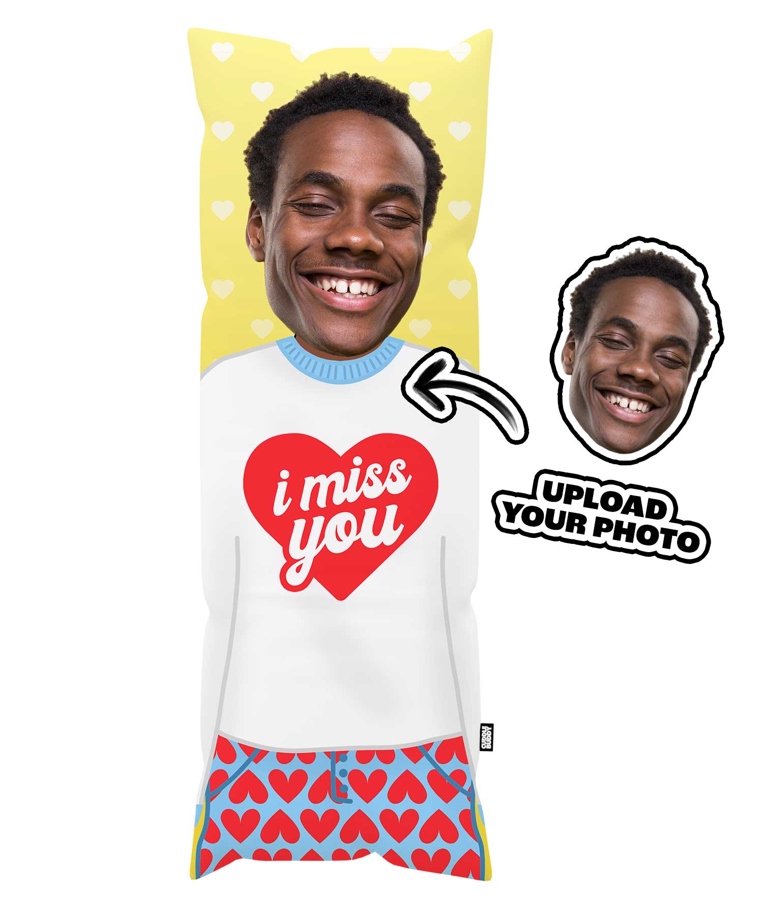 I Miss You Cuddle Buddy - Custom Body Pillow – Snugzy