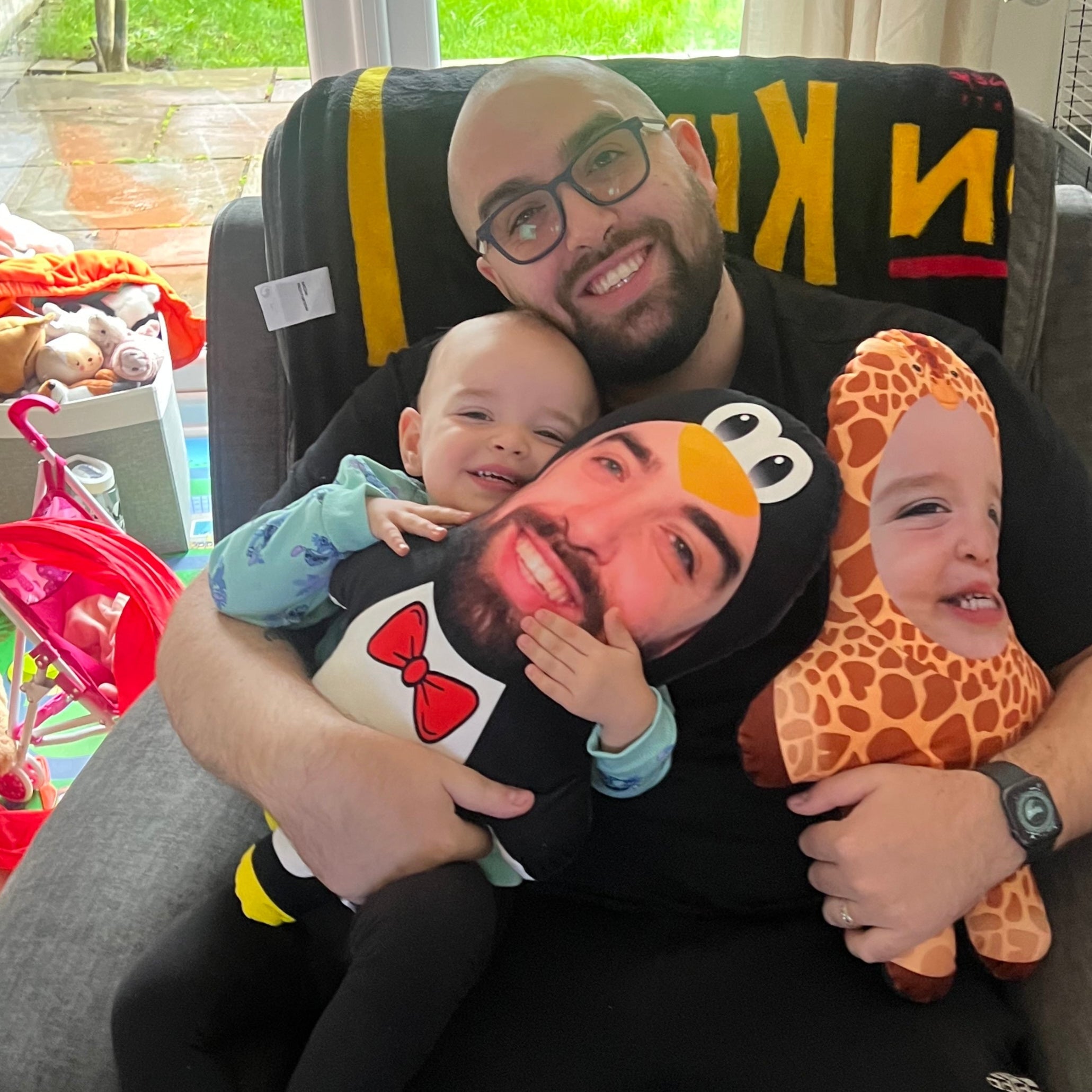 Penguin Face Pillow | Personalised Penguin Face Cushion – Snugzy