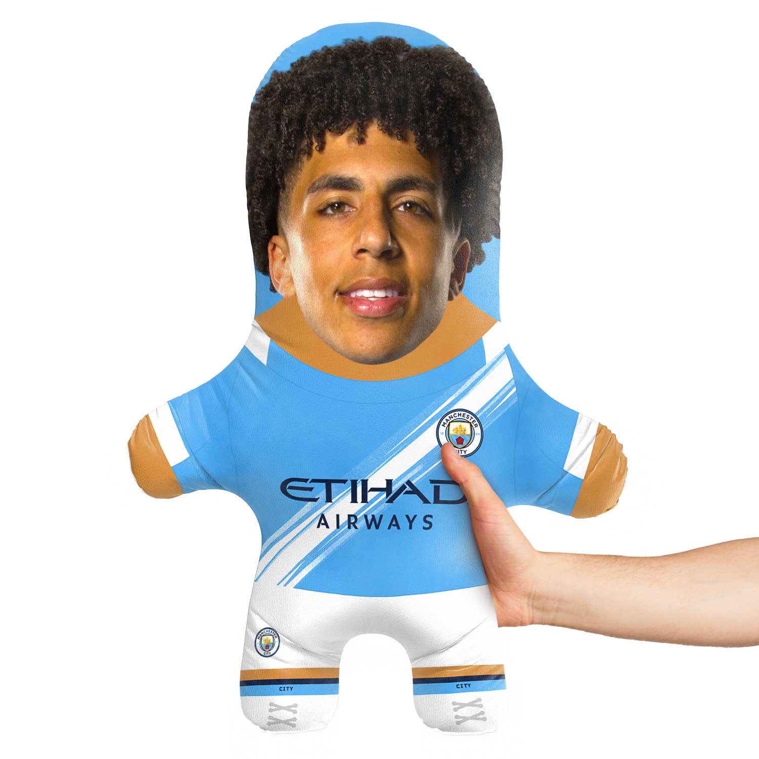 Rico Lewis Face Pillow | Unique Man City Gifts – Snugzy