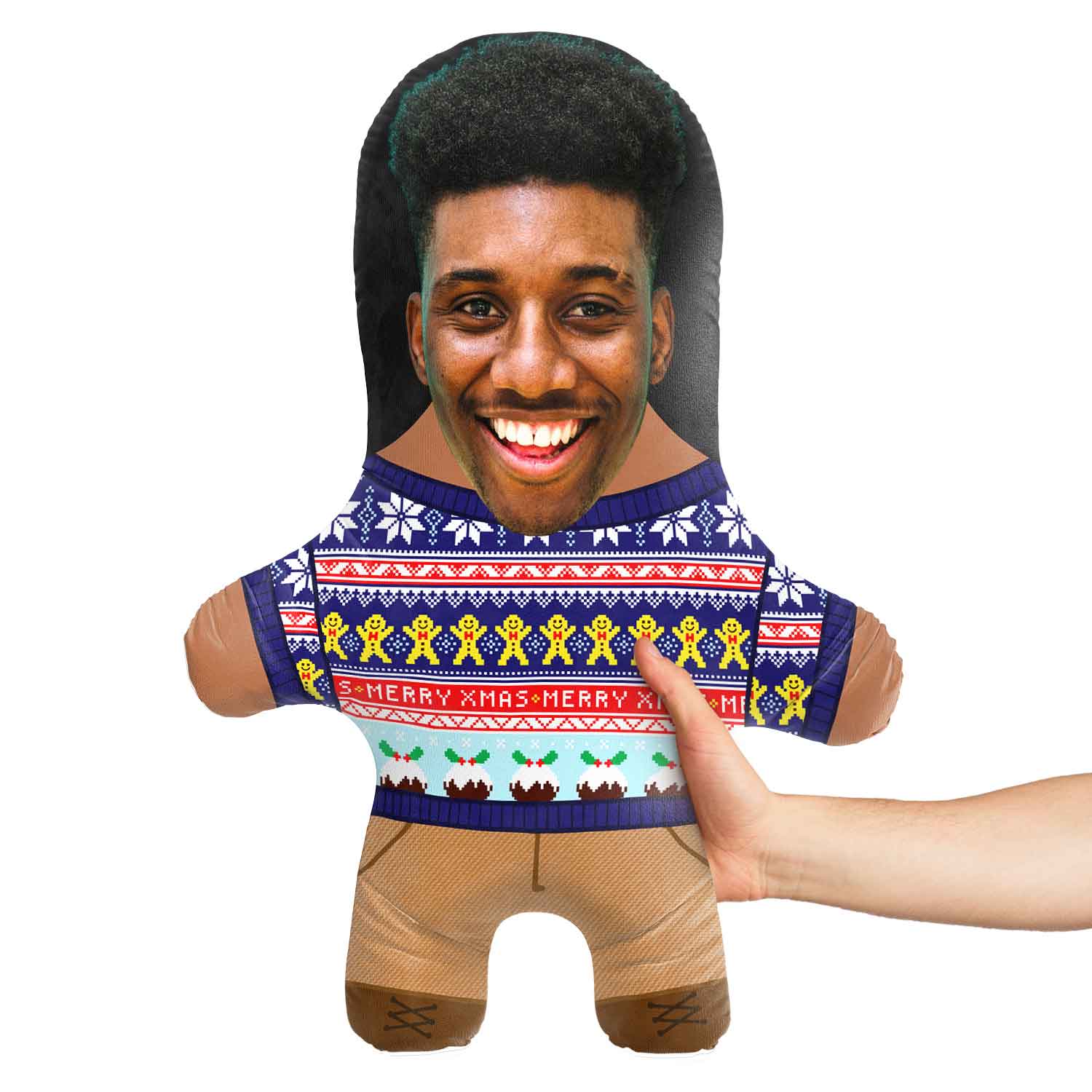 Merry Xmas Jumper Face Pillow – Snugzy