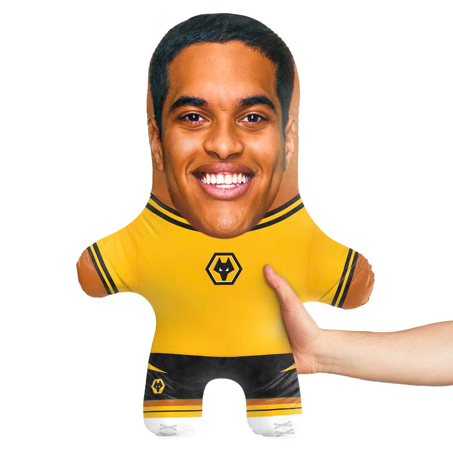 Wolverhampton Wanderers Face Pillow | Personalised Wolves Gift – Snugzy