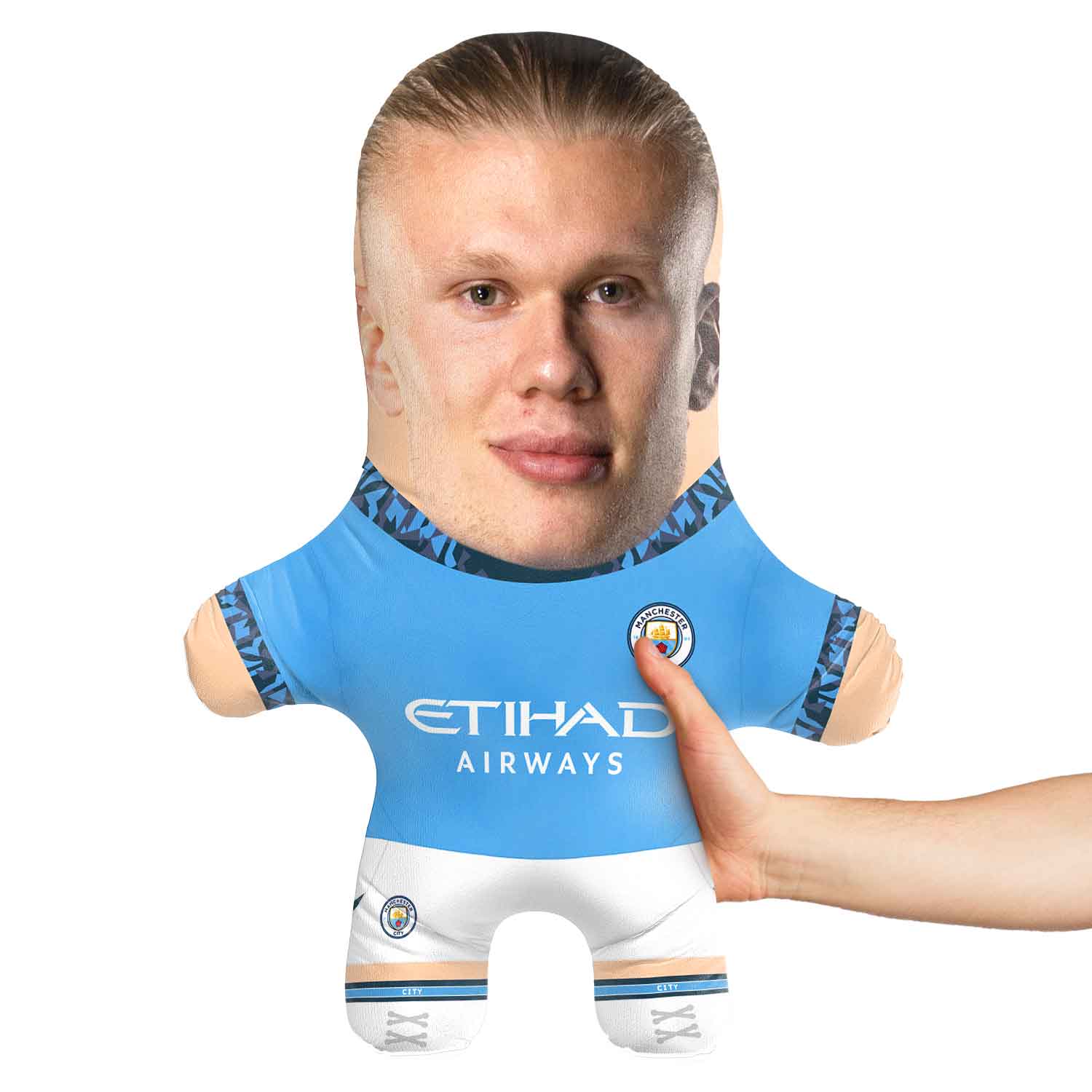 Erling Haaland Face Pillow | Personalised Man City Gifts – Snugzy