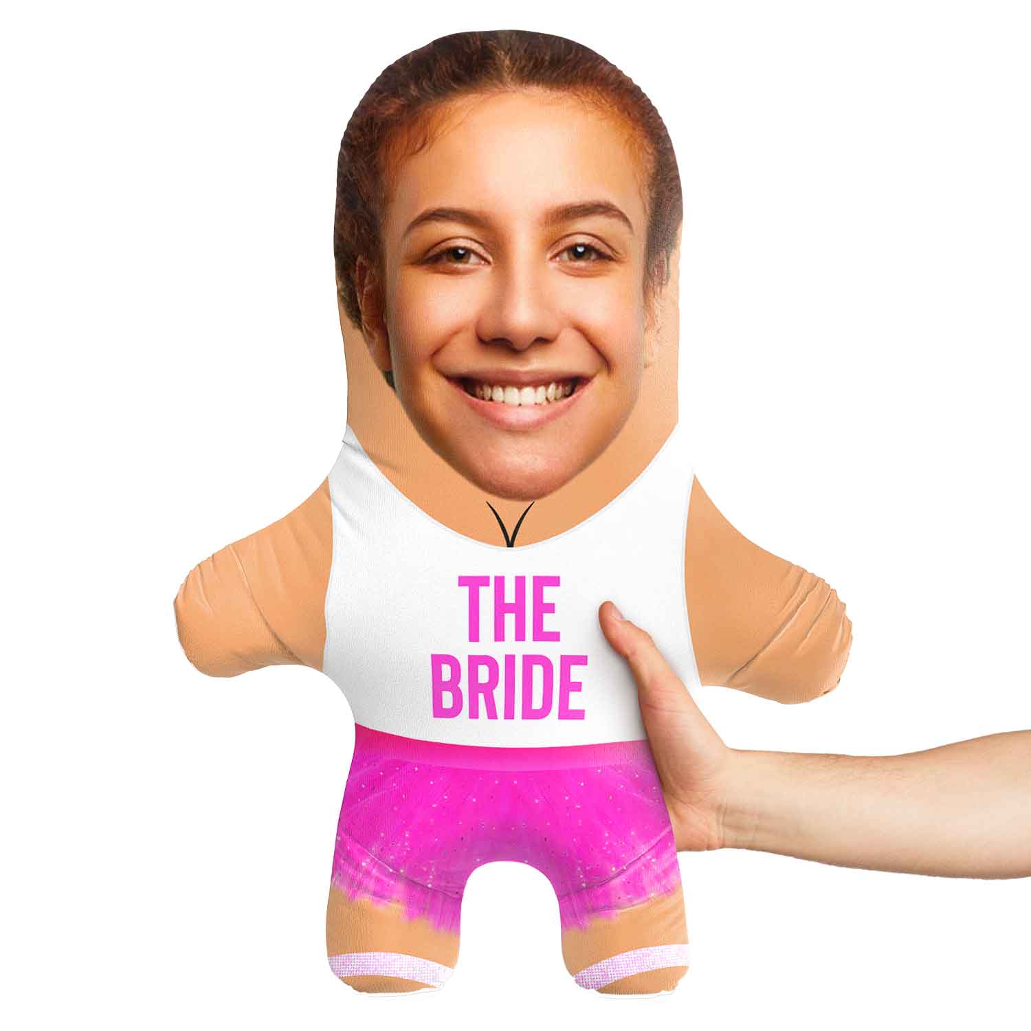 The Bride Tutu Snugzy | Personalised Face Pillow