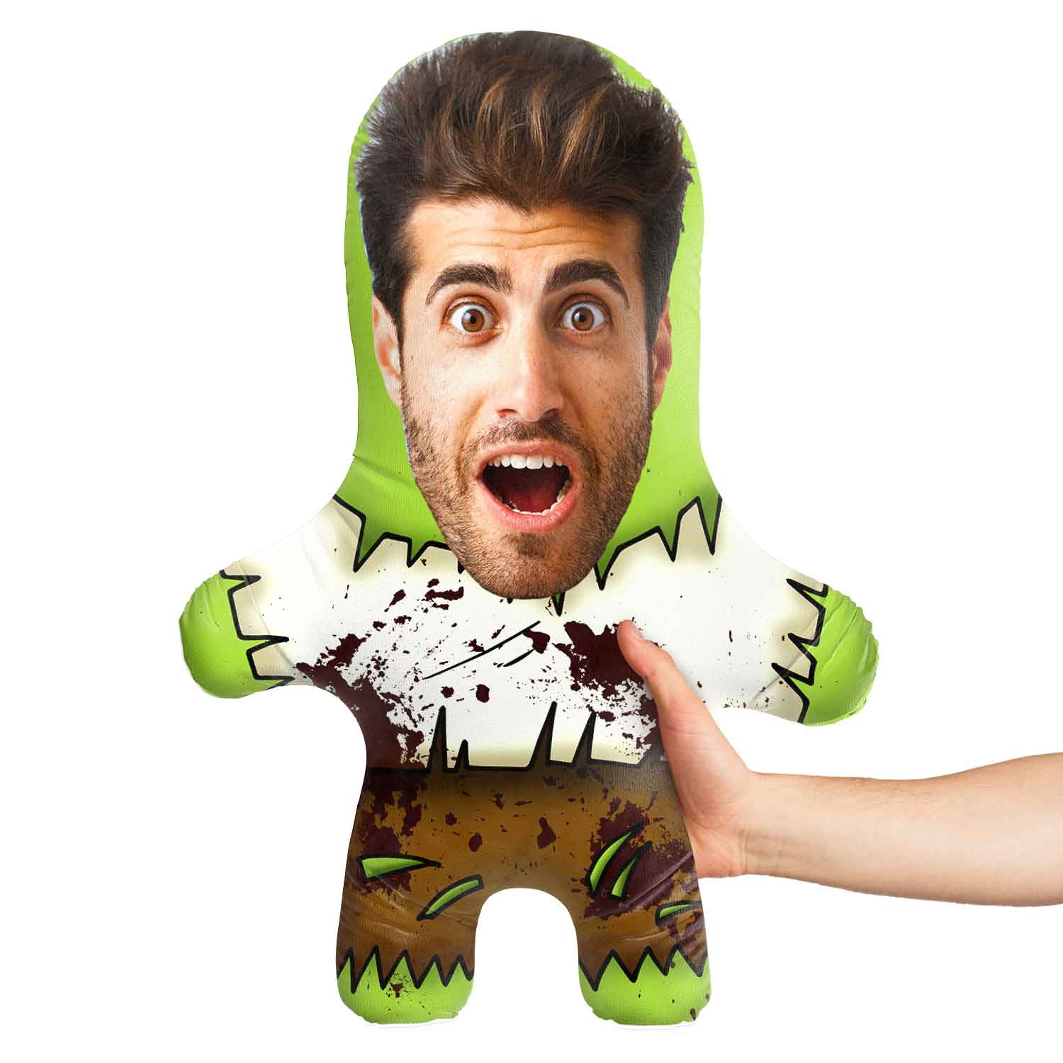 Zombie Face Pillow | Personalised Zombie Face Cushion – Snugzy