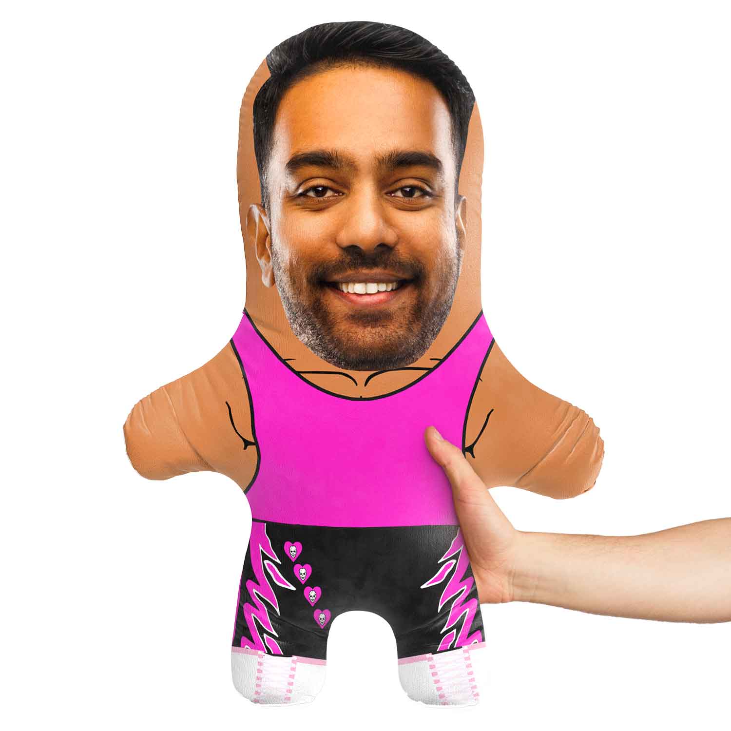 Hart Wrestler Snugzy | Personalised Face Pillow