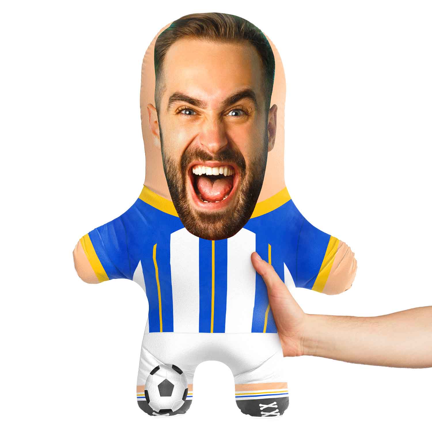 The Seagulls Football Kit Snugzy | Personalised Face Pillow