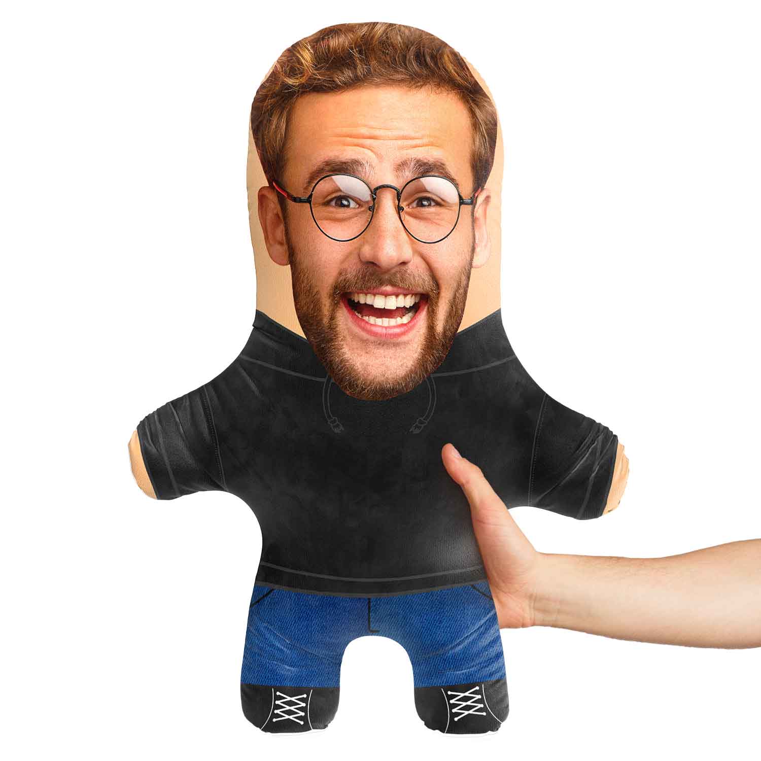 Black Hoodie Snugzy | Personalised Mini Me Doll