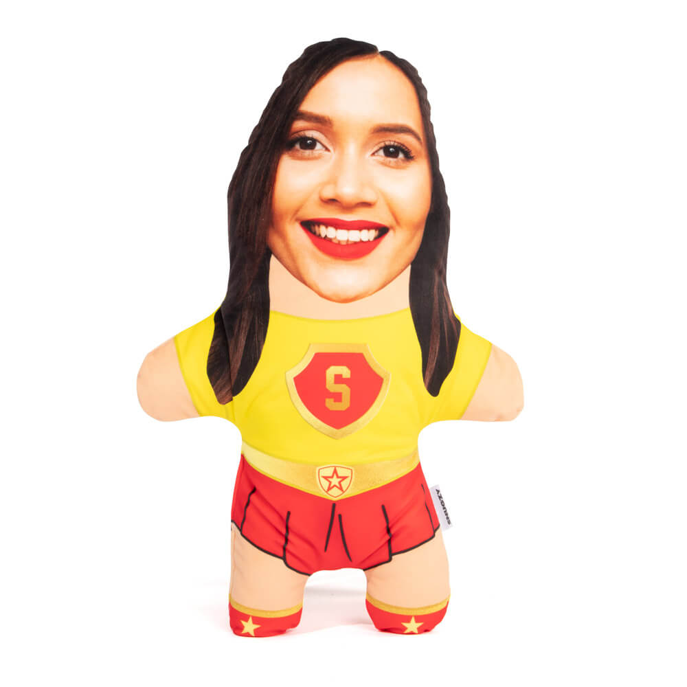 Superhero Woman Mini Me Doll | Superhero Snugzy Cushion