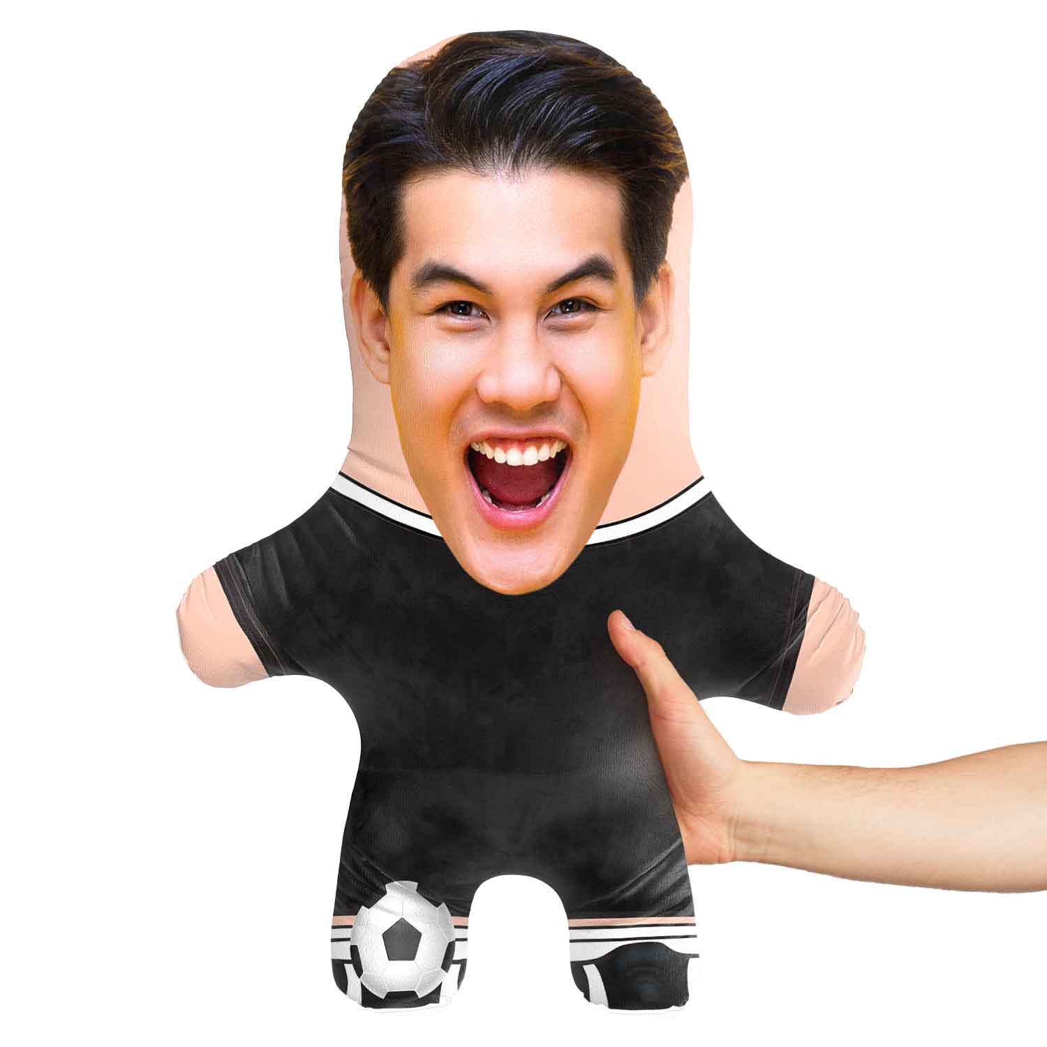 Footballer Face Pillow | Personalised Football Doll – Snugzy