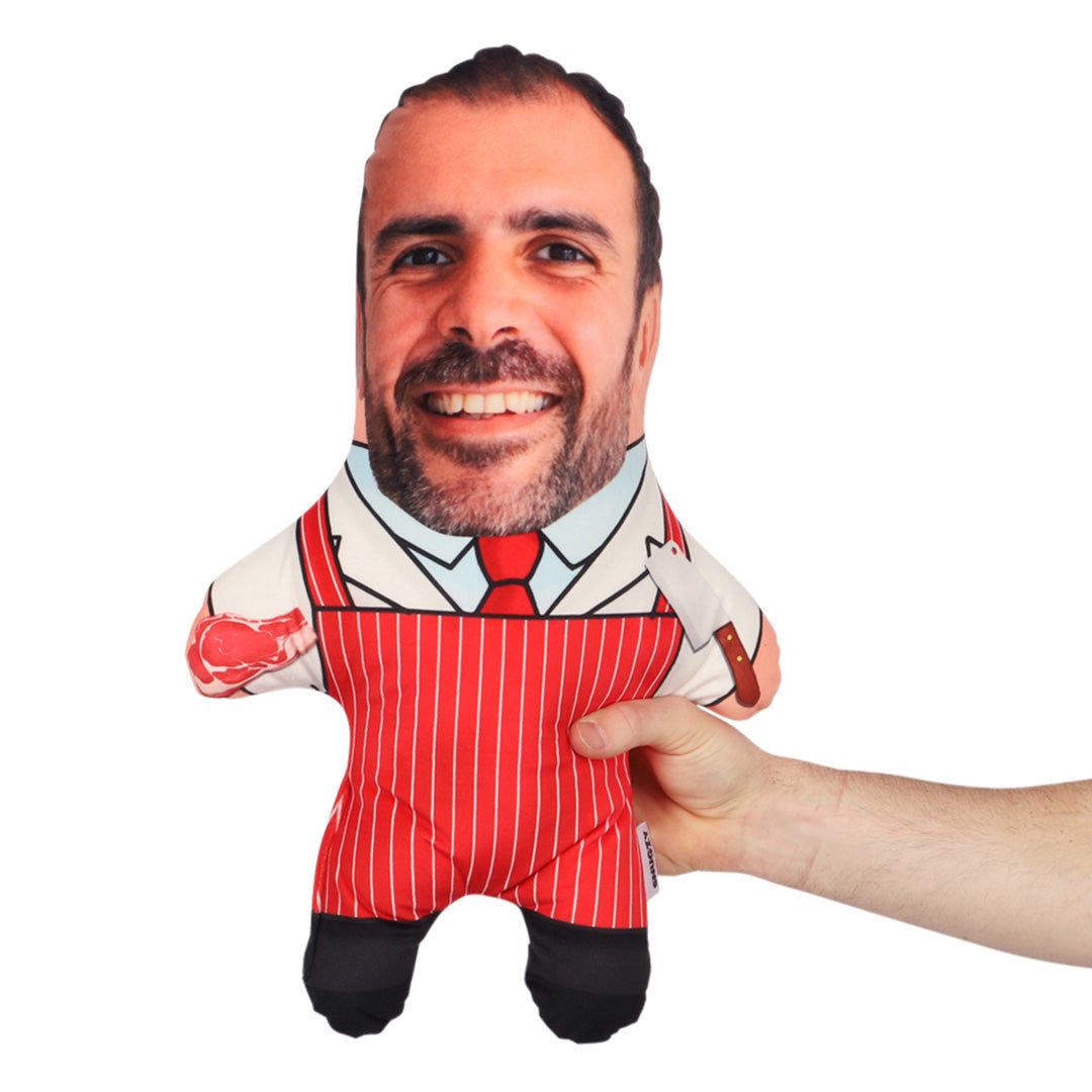 Butcher Face Pillow | Personalised Butcher Doll – Snugzy