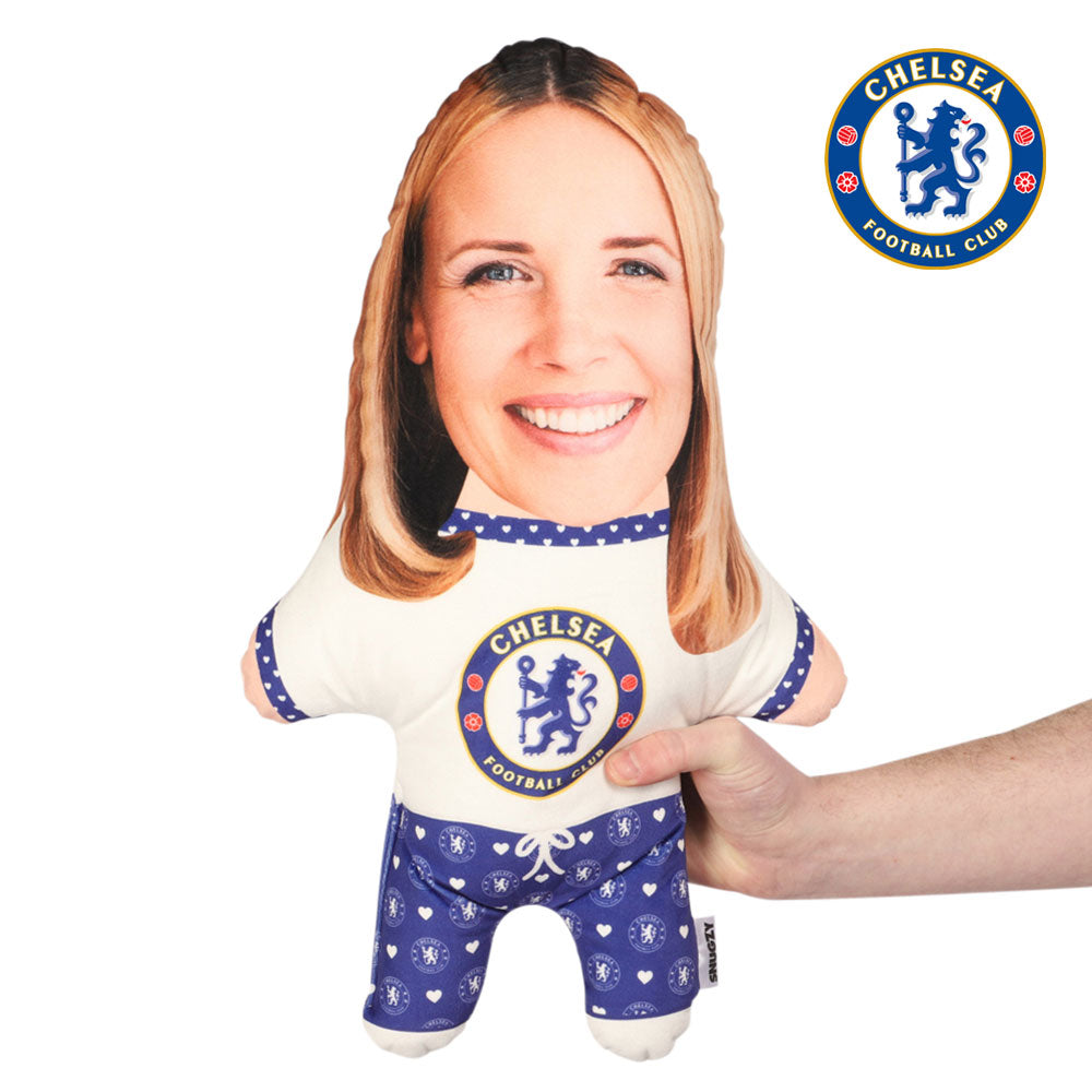 Chelsea Hearts Face Pillow | Personalised Chelsea Gift – Snugzy