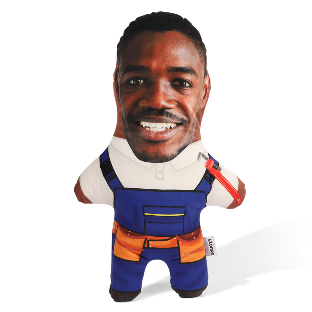 Plumber Face Pillow | Personalised Plumber Face Pillow – Snugzy