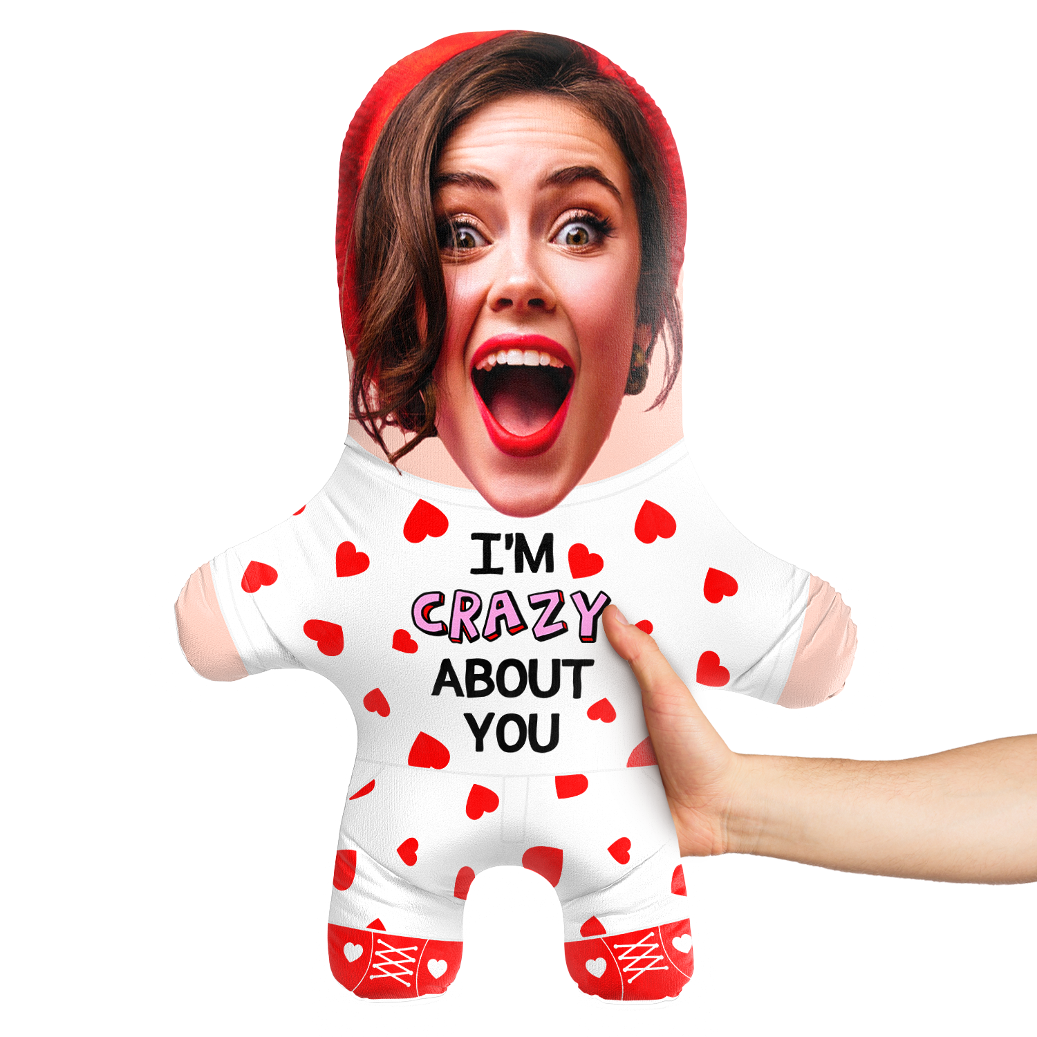 I'm Crazy About You Snugzy | Face Pillow Personalised Snugzy