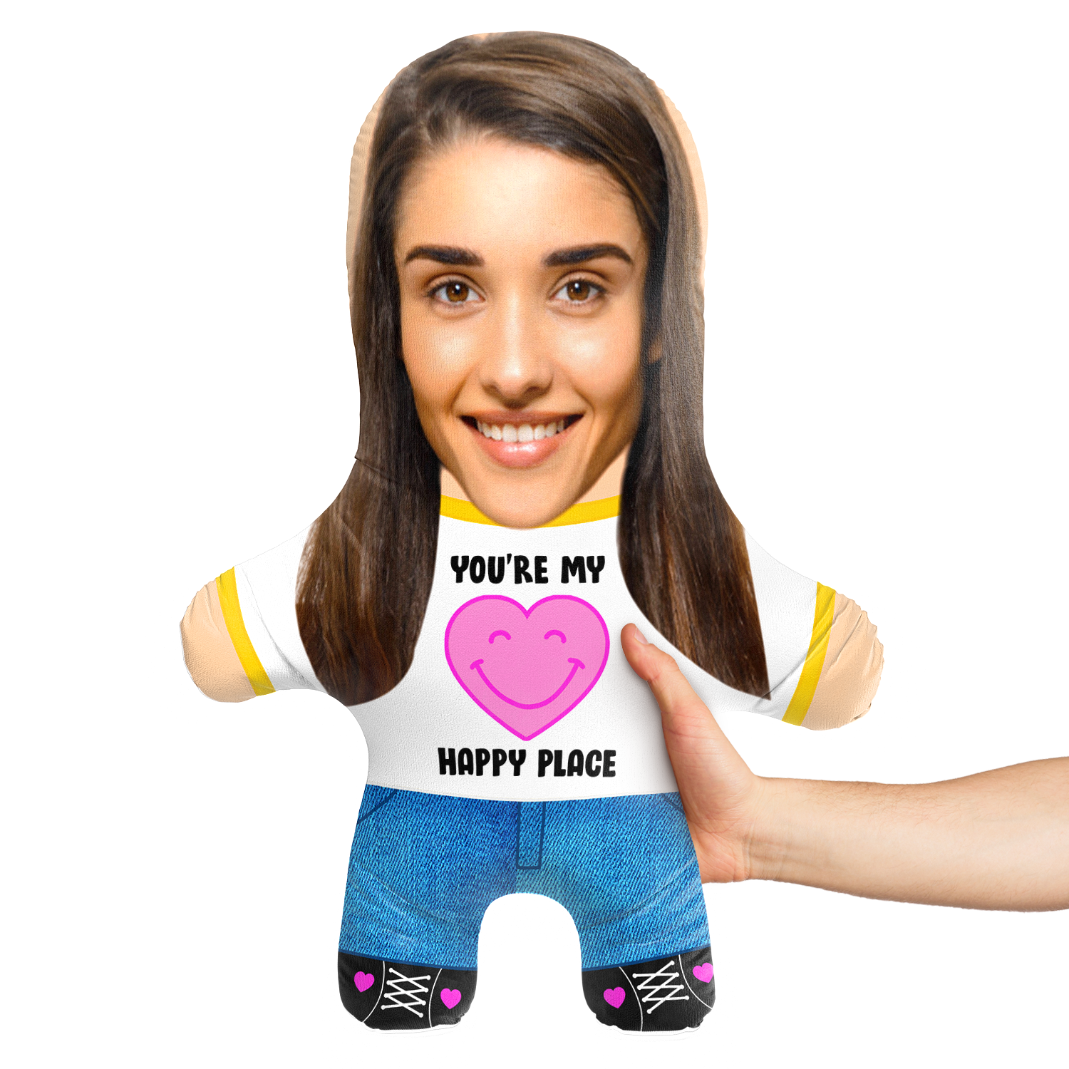 You're My Happy Place Snugzy | Face Pillow Personalised Snugzy