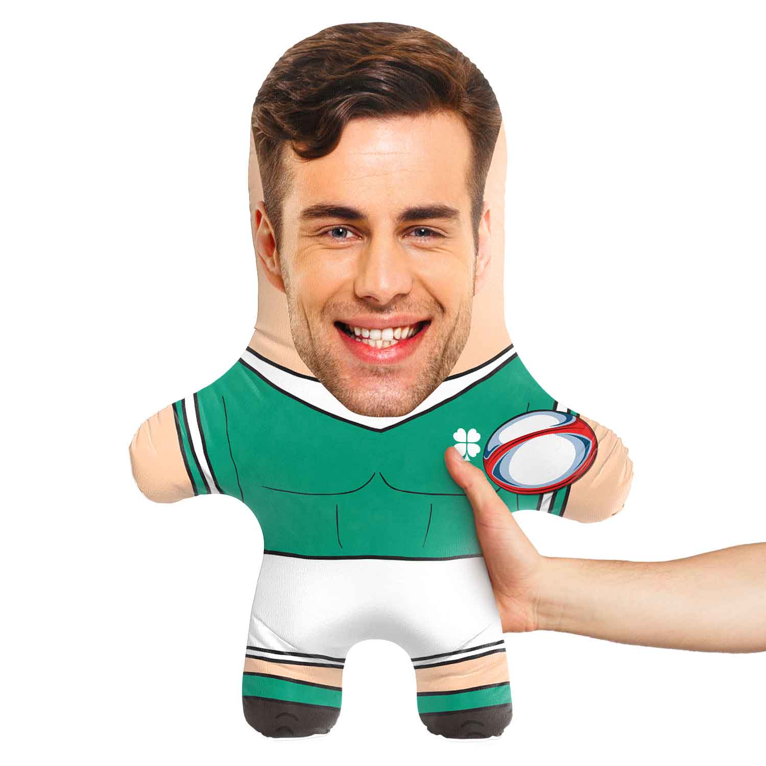 Rugby World Cup Face Pillow Cushion | Personalised Rugby Doll – Snugzy