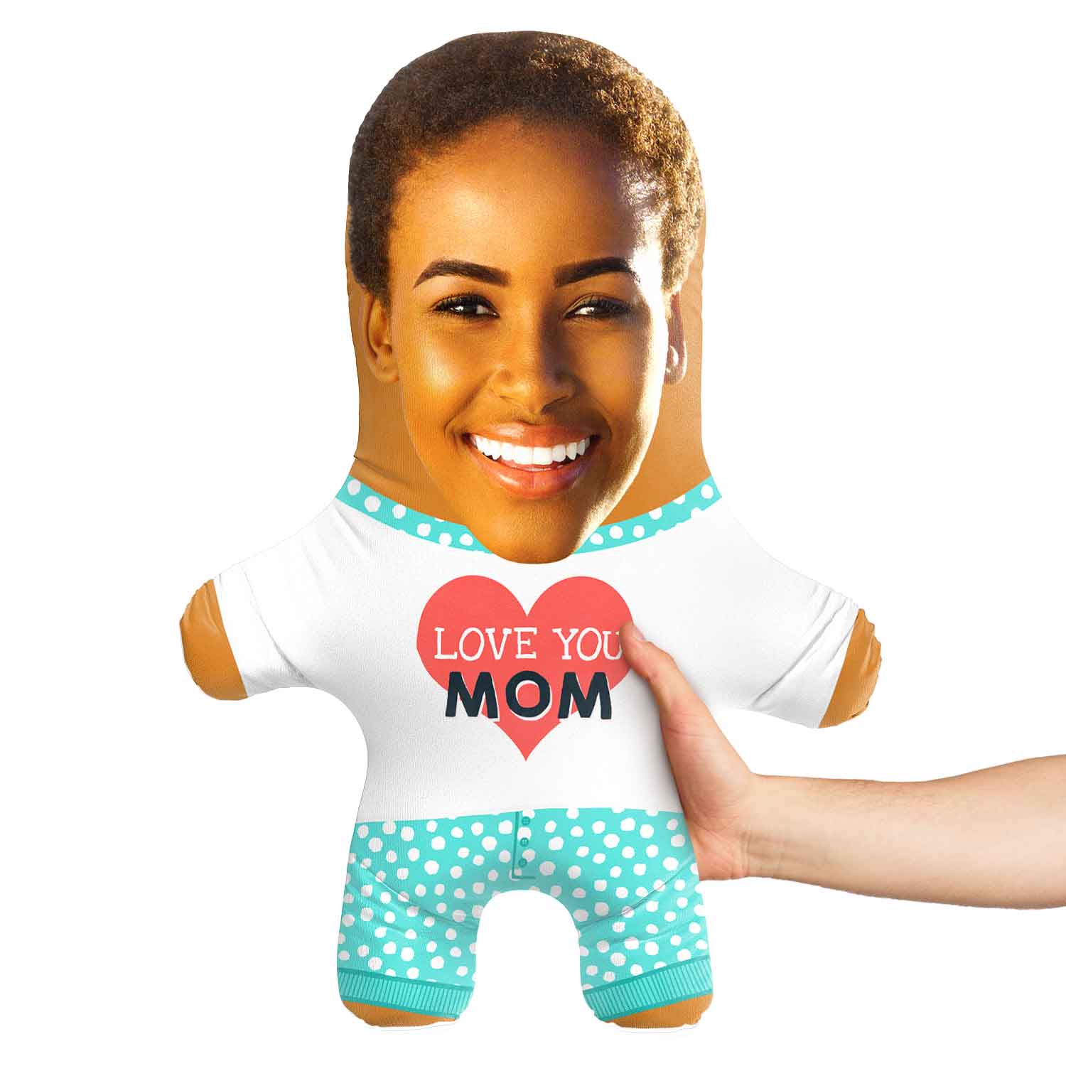 Love You Mom Face Pillow | Personalised Gift for Mom – Snugzy