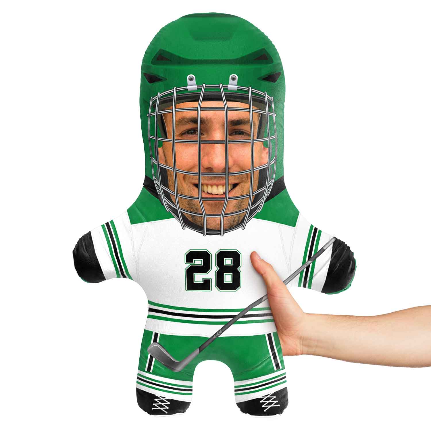 North Dakota Football Face Pillow - Lacrosse Face Pillows – Snugzy