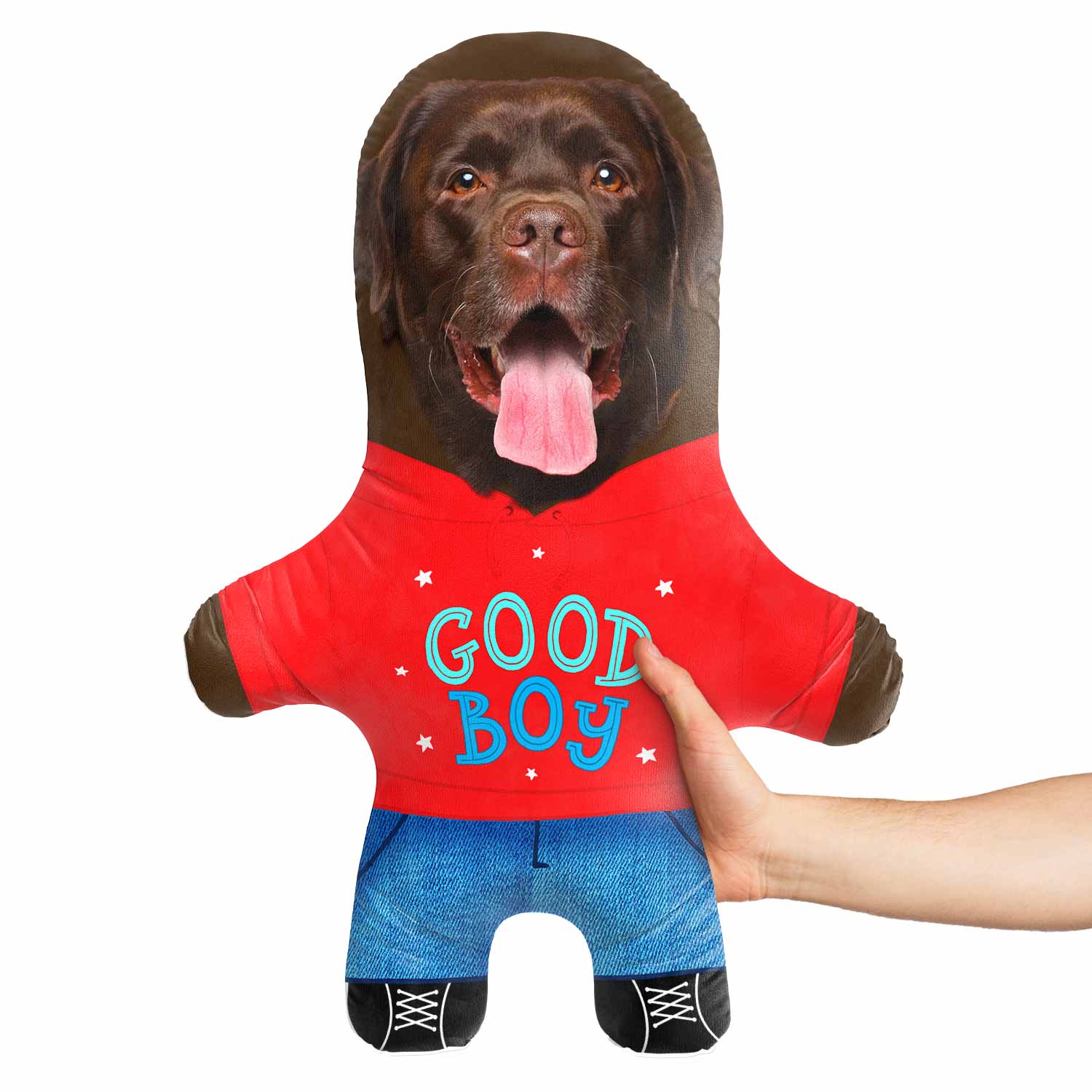 Good Boy Face Pillow - Personalised Photo Cushion – Snugzy