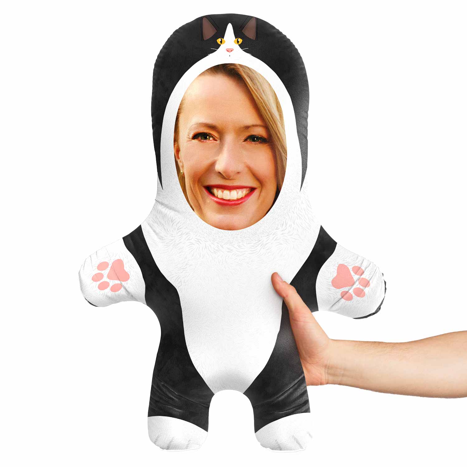 Black & White Cat Snugzy | Personalised Snugzy