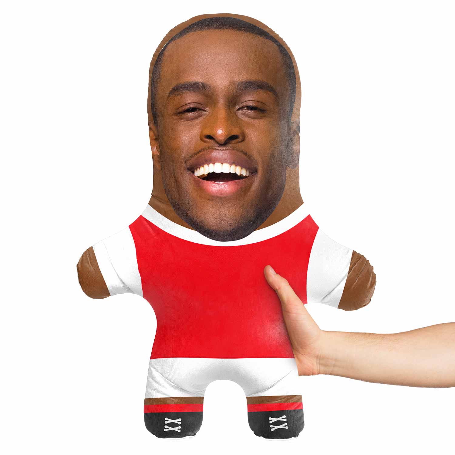 Football Kit Red & White - Custom Picture Pillow – Snugzy