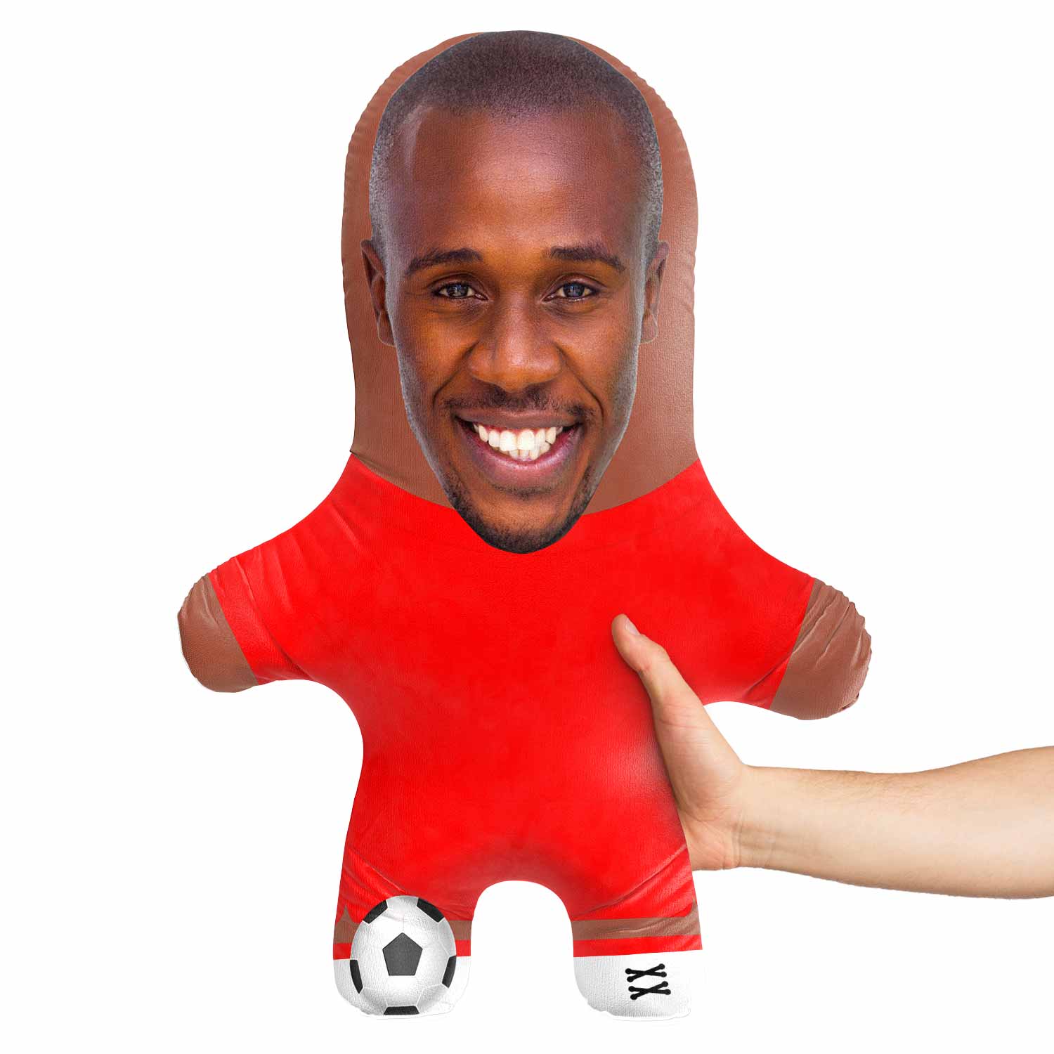 Footballer Red - Custom Picture Pillow – Snugzy