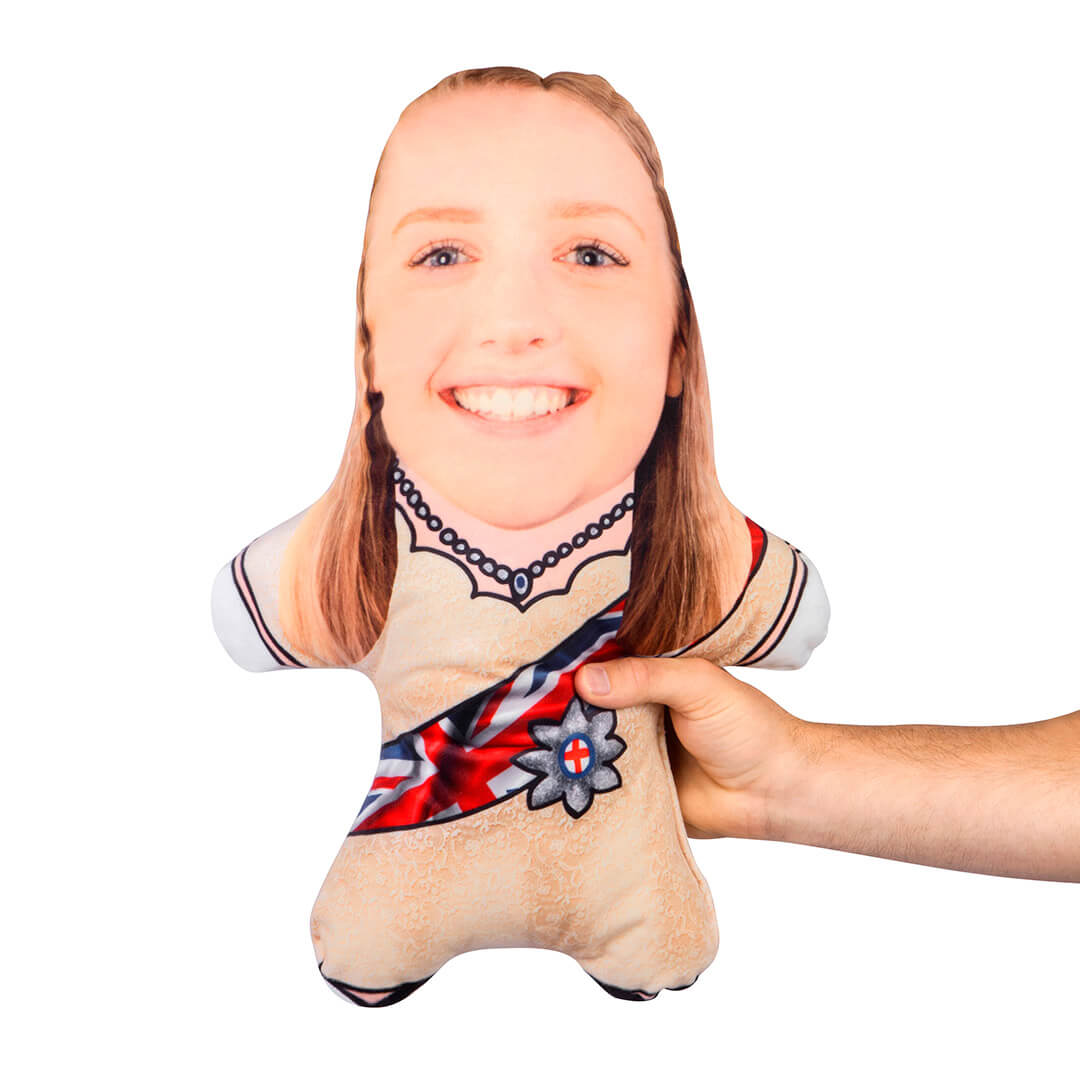 Queen Face Pillow Cushion | Personalised Queen Doll – Snugzy