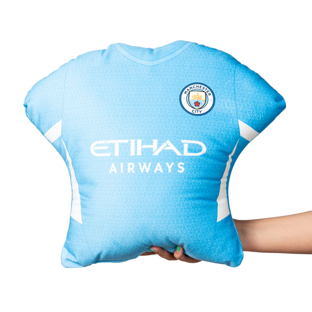 Man City Cushion - Personalised Man City Gift – Snugzy
